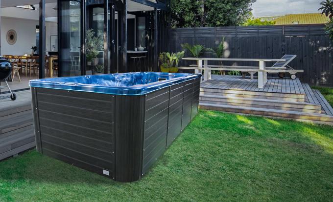 Acrylic Outdoor Bathtub Air Jets Massage Hot Tubs Waterfall Spa Whirlpool